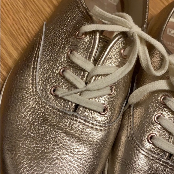 kate spade | Shoes | Kate Spade X Keds Metallic Rose Gold Sneakers ...